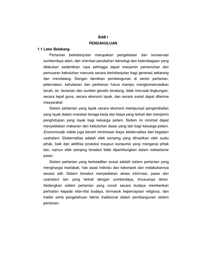 Laporan PB Sosek | PDF