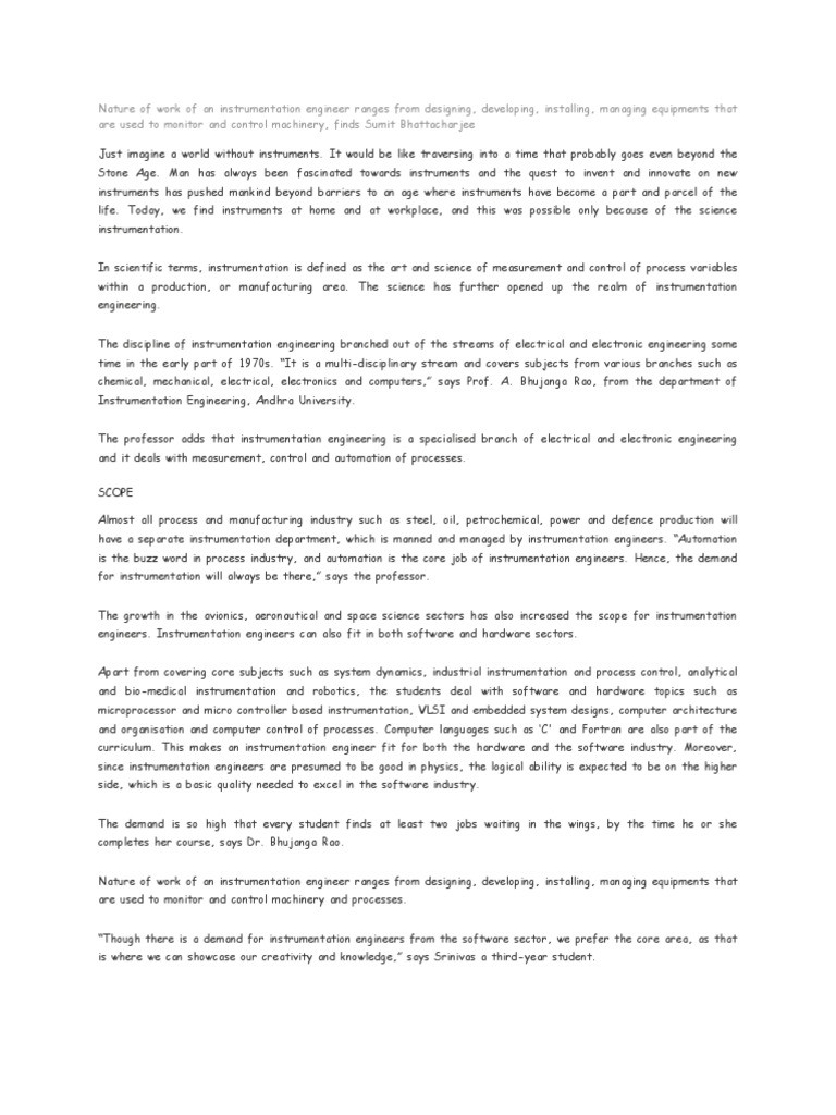 Instrumentation | PDF | Instrumentation | Engineering