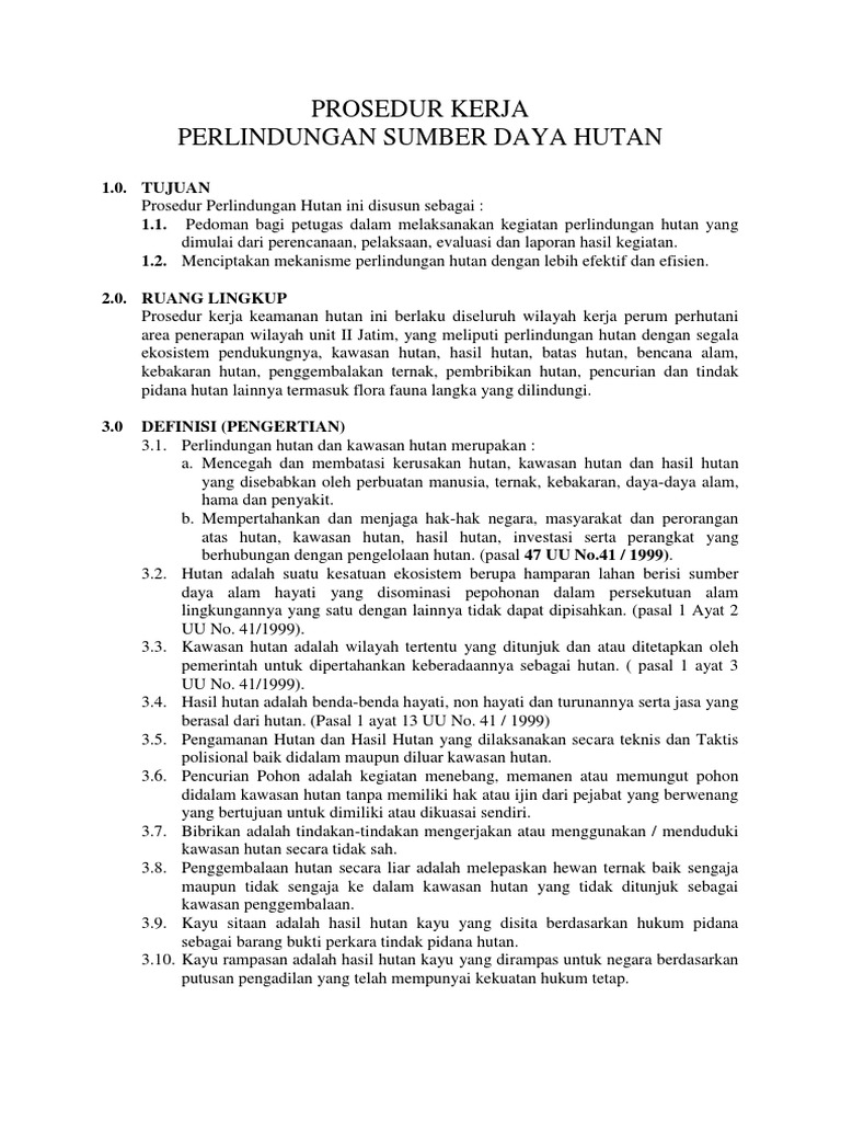 Prosedur Kerja | PDF