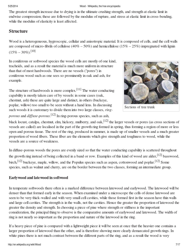 Structure: Porous and Diffuse-Porous | PDF | Wood | Horticulture And ...