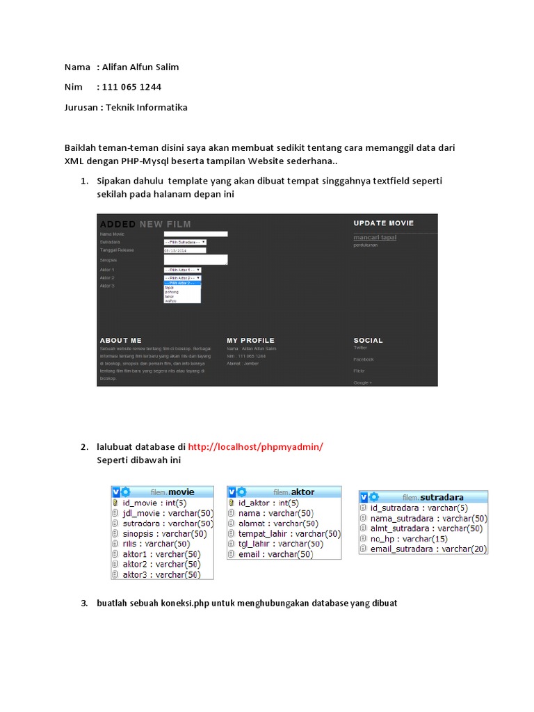 Alifan API XML PHP Mysql | PDF
