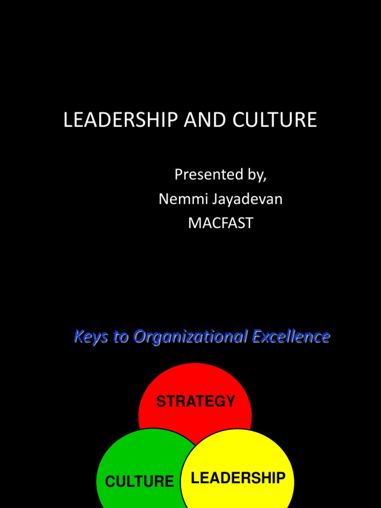 Leadership and Culture | PDF | Strategic Management | Strategic Leadership