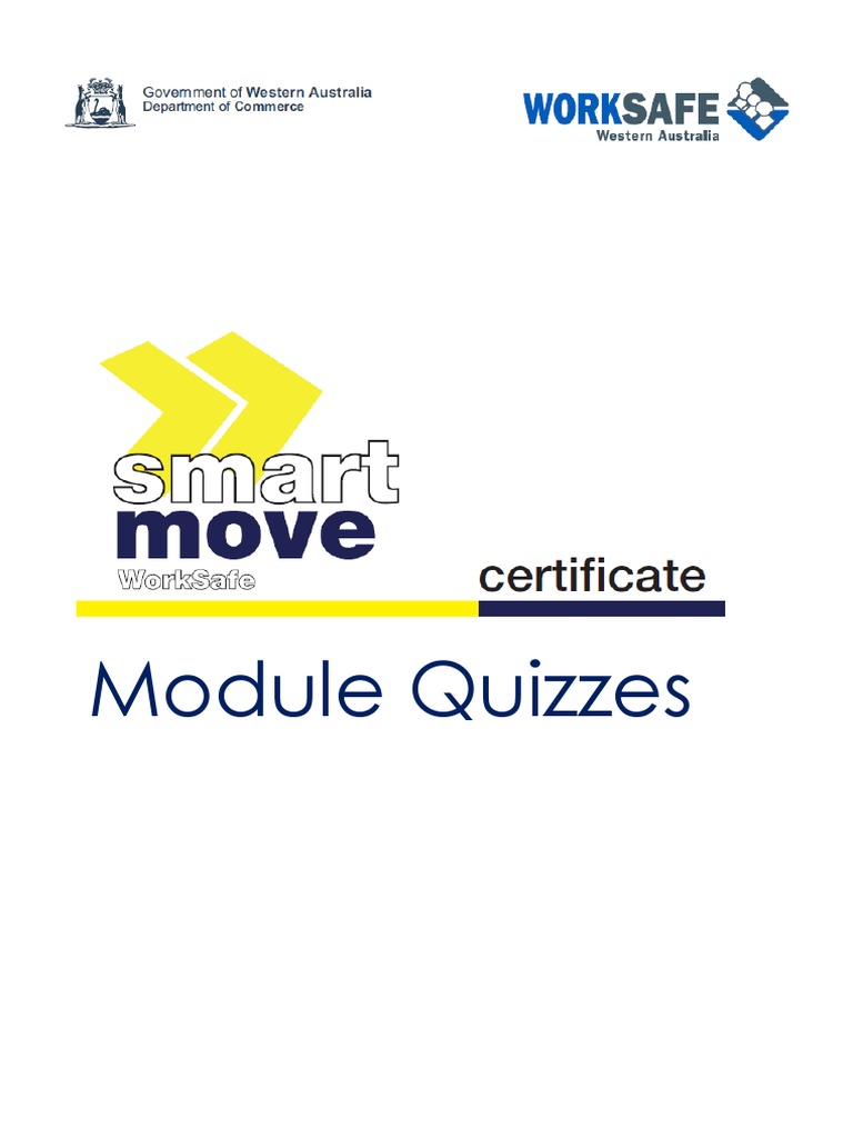Smart Move Quizzes | PDF | Personal Protective Equipment | Occupational ...