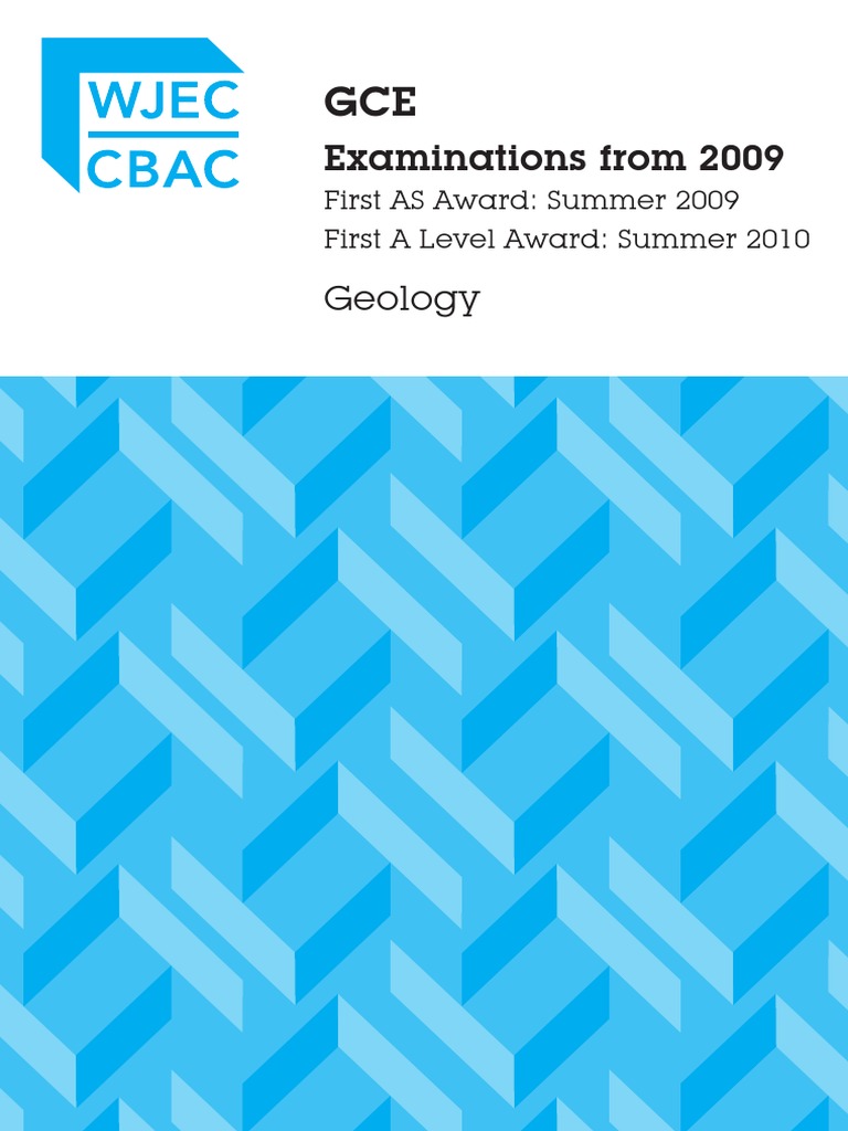 Geology GCE Exam Guide | PDF | Gce Advanced Level (United Kingdom ...
