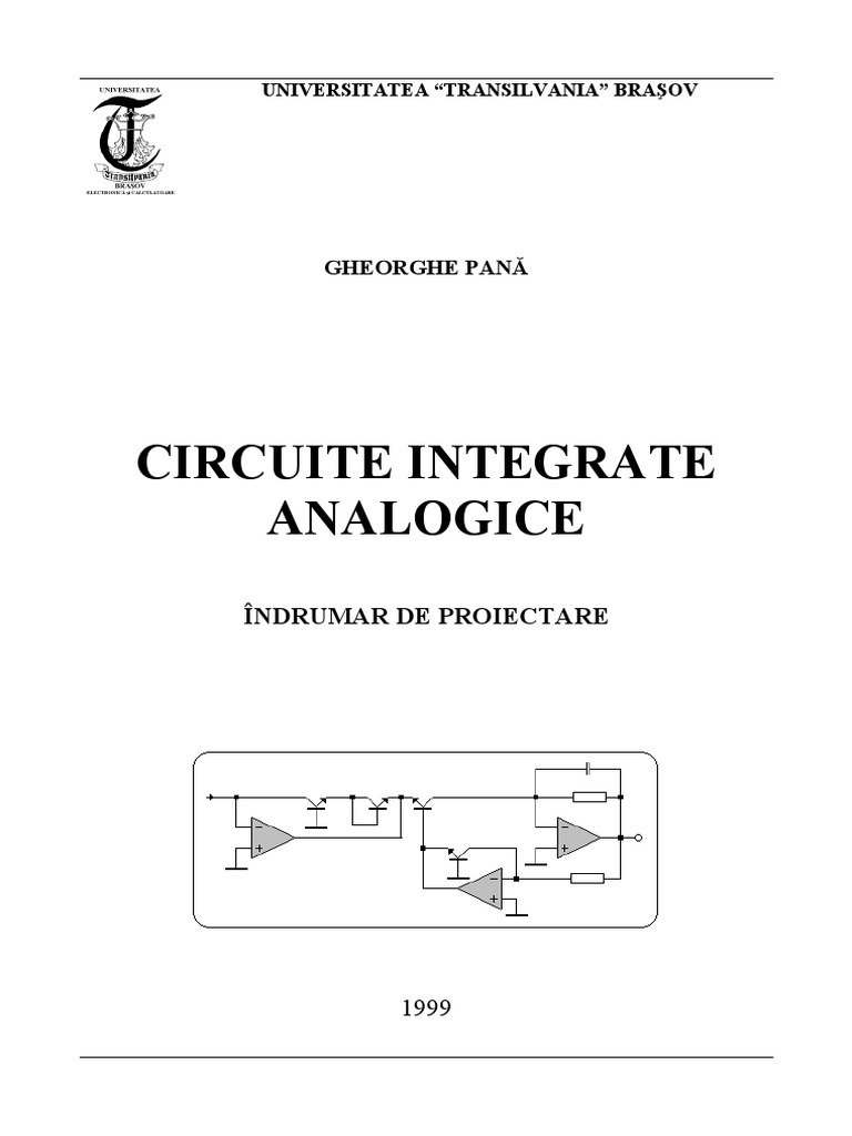 Circuite Integrate Analogice | PDF