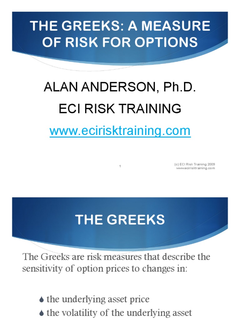 Understanding Option Greeks | PDF | Greeks (Finance) | Moneyness