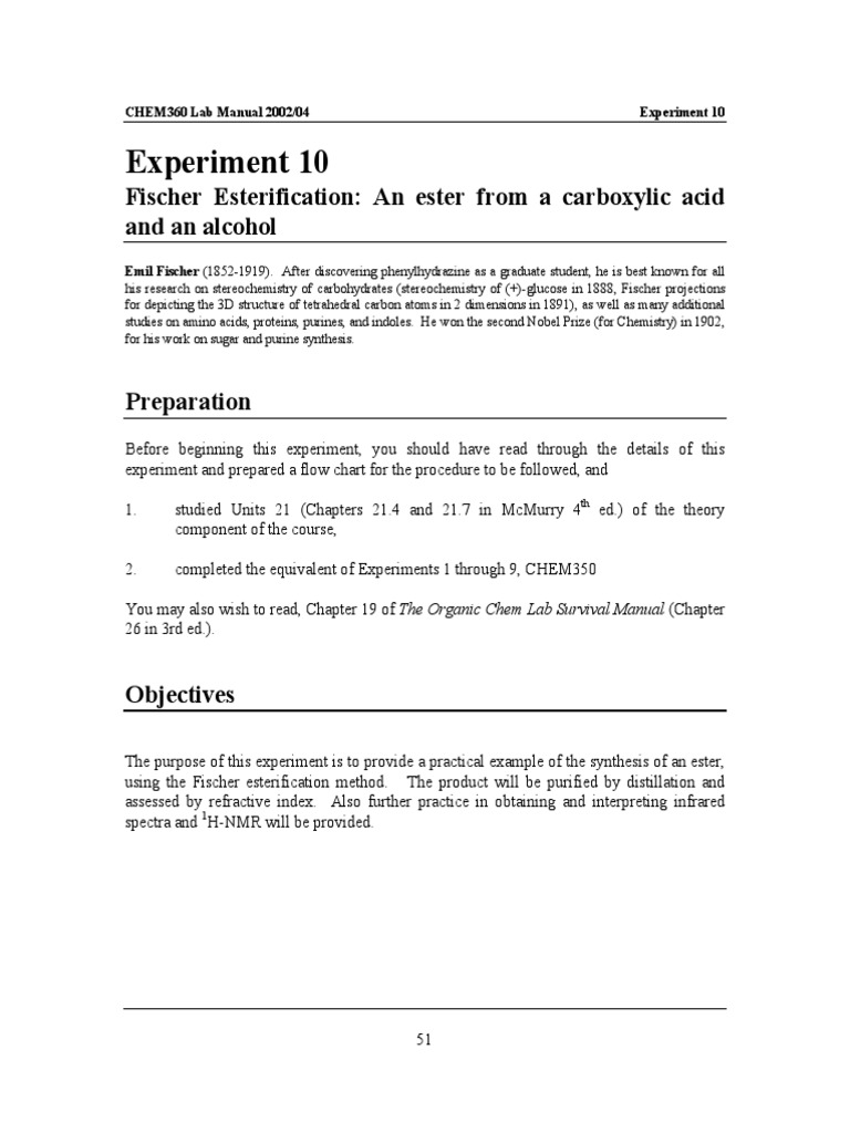 Esterification | PDF