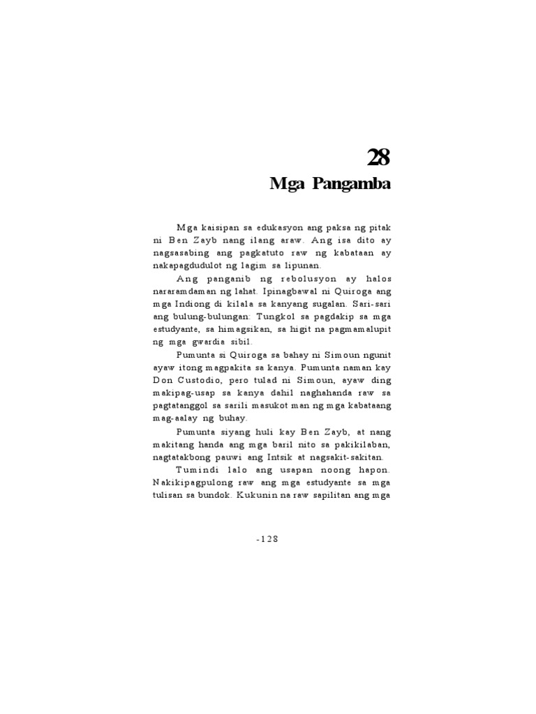 El Fili Kabanata 28 (First Page) and Kabanata 30 (Last Page) | PDF