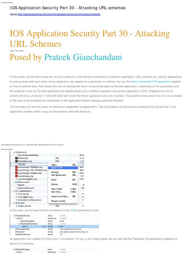 Ios Application Security Part 30 Attacking Url Schemes Pdf Whats 6588