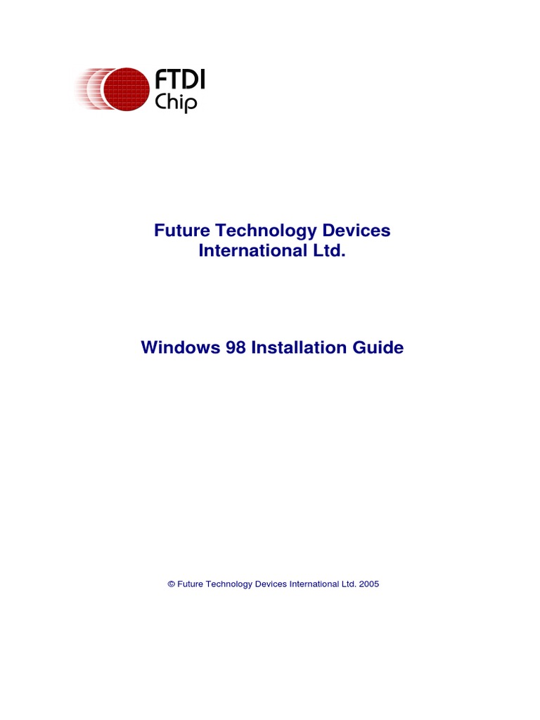 FTDI Driver Install Guides | PDF