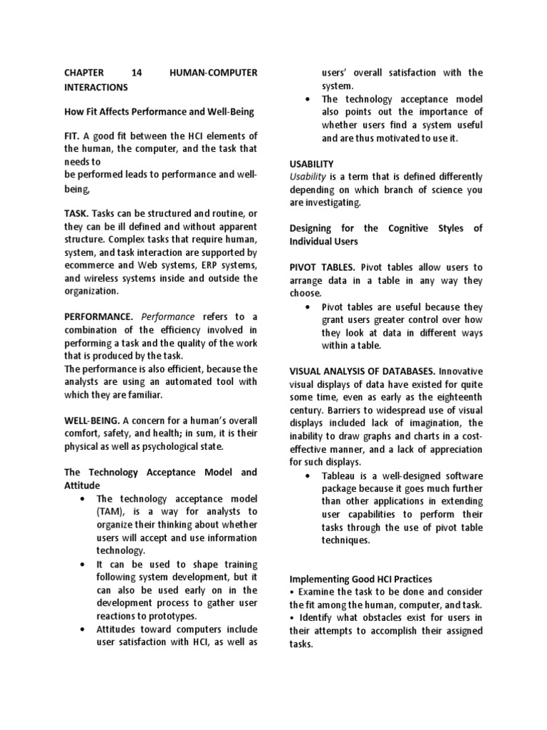 Chapter 14 Hci | PDF | Graphical User Interfaces | Menu (Computing)
