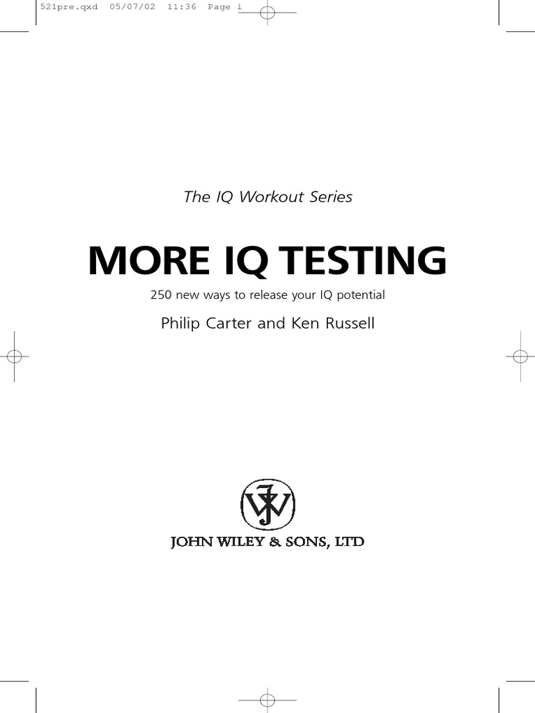 Iq Test | PDF