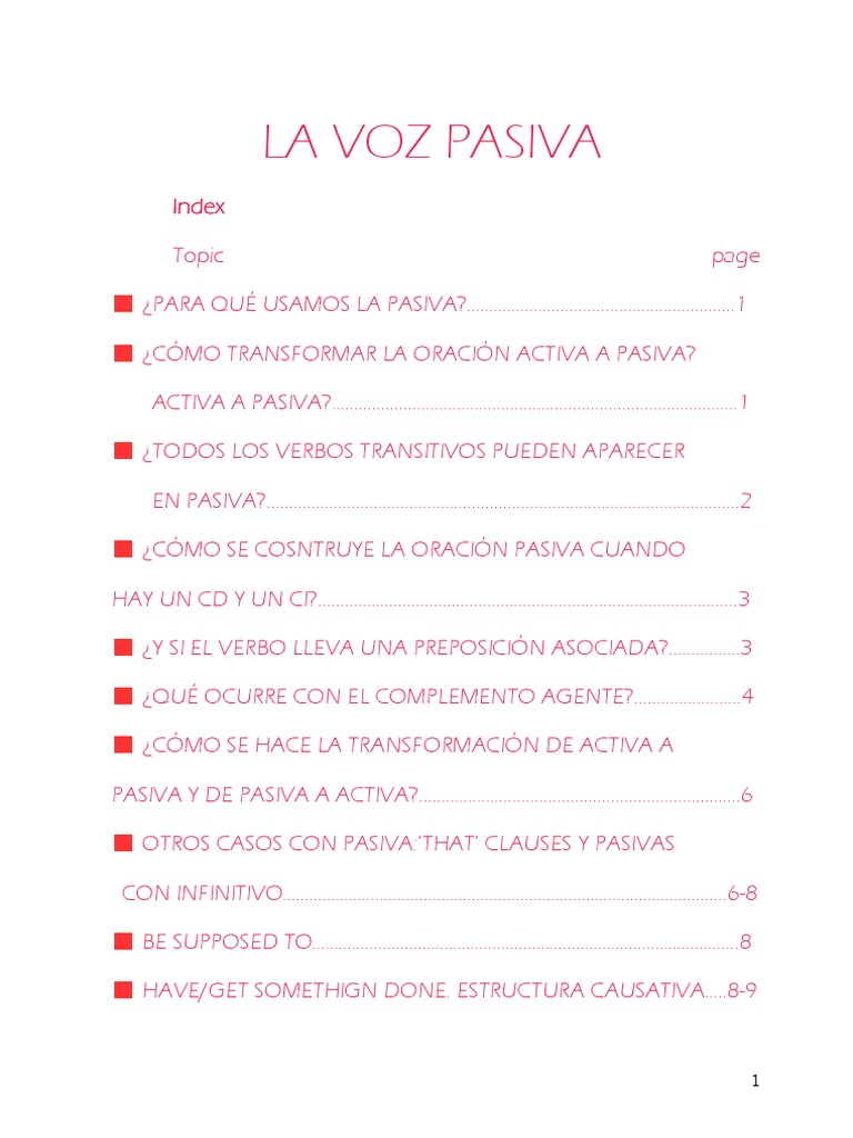 La Voz Pasiva
