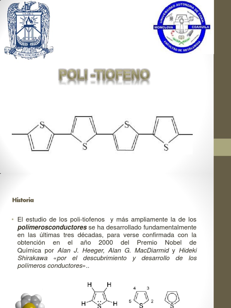 Poli Tiofeno | Polímeros | Moléculas