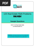 Real Estate Exam Cheat Sheet | PDF | Interest | Money