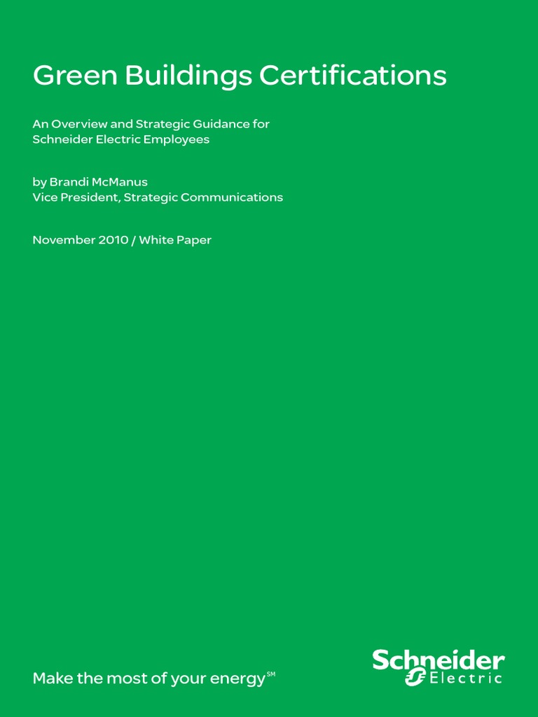 Green Buildings Certifications Se | PDF | Leadership In Energy And ...