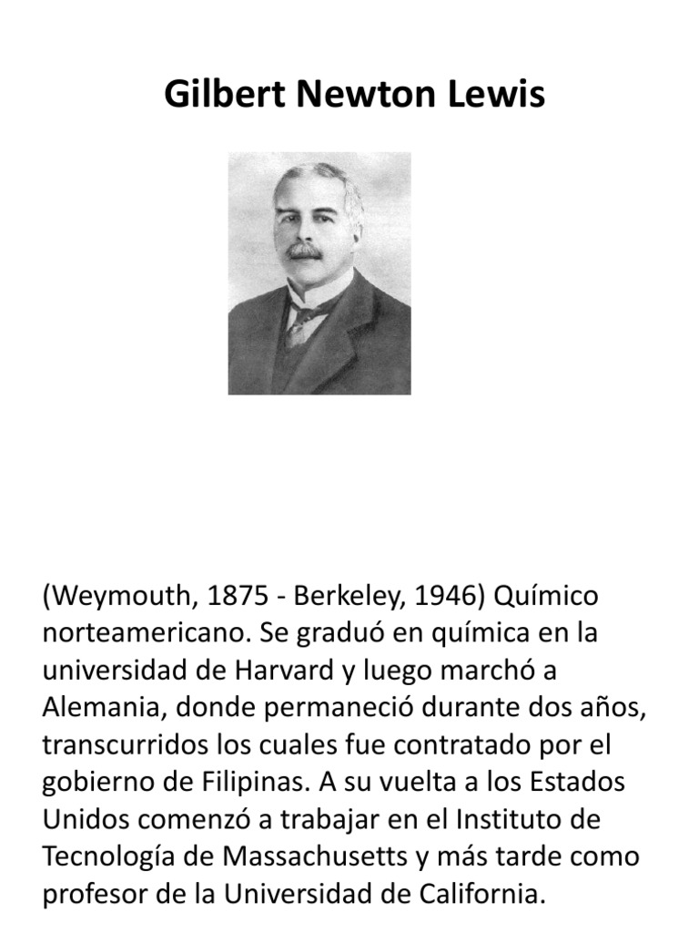 Gilbert Newton Lewis | PDF