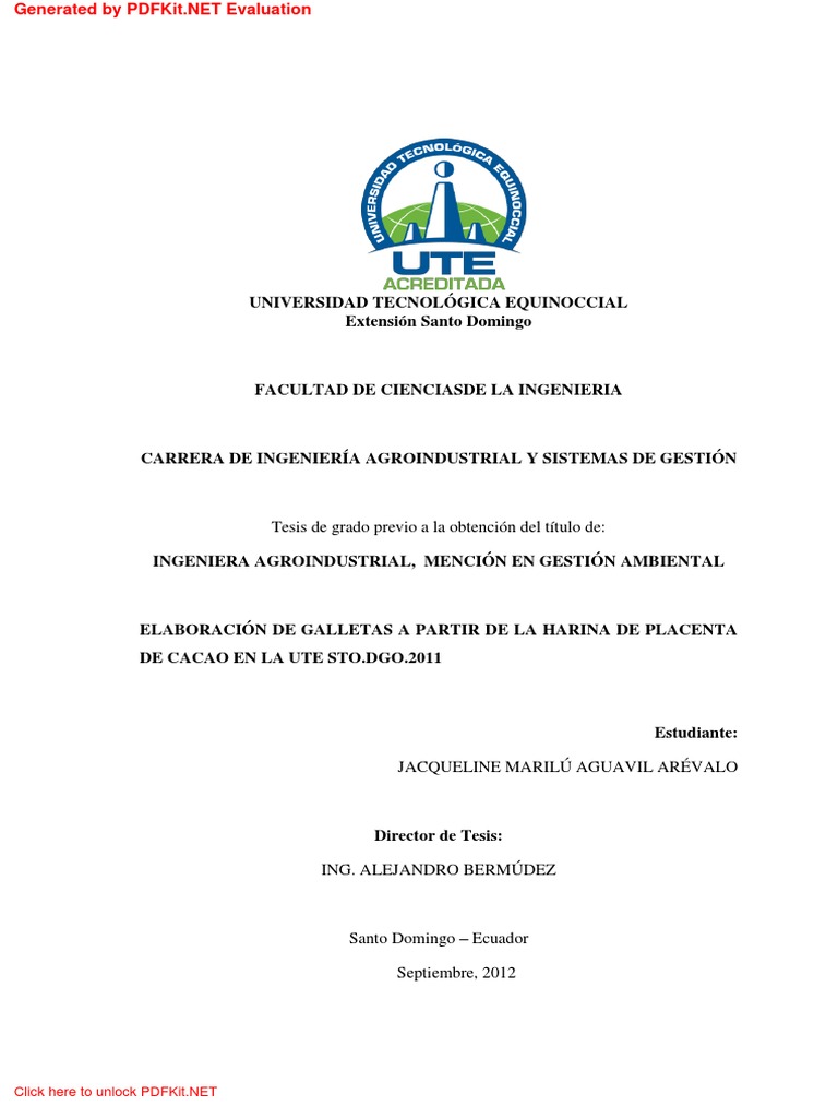 1 Placenta de Cacao | PDF | Trigo | Alimentos
