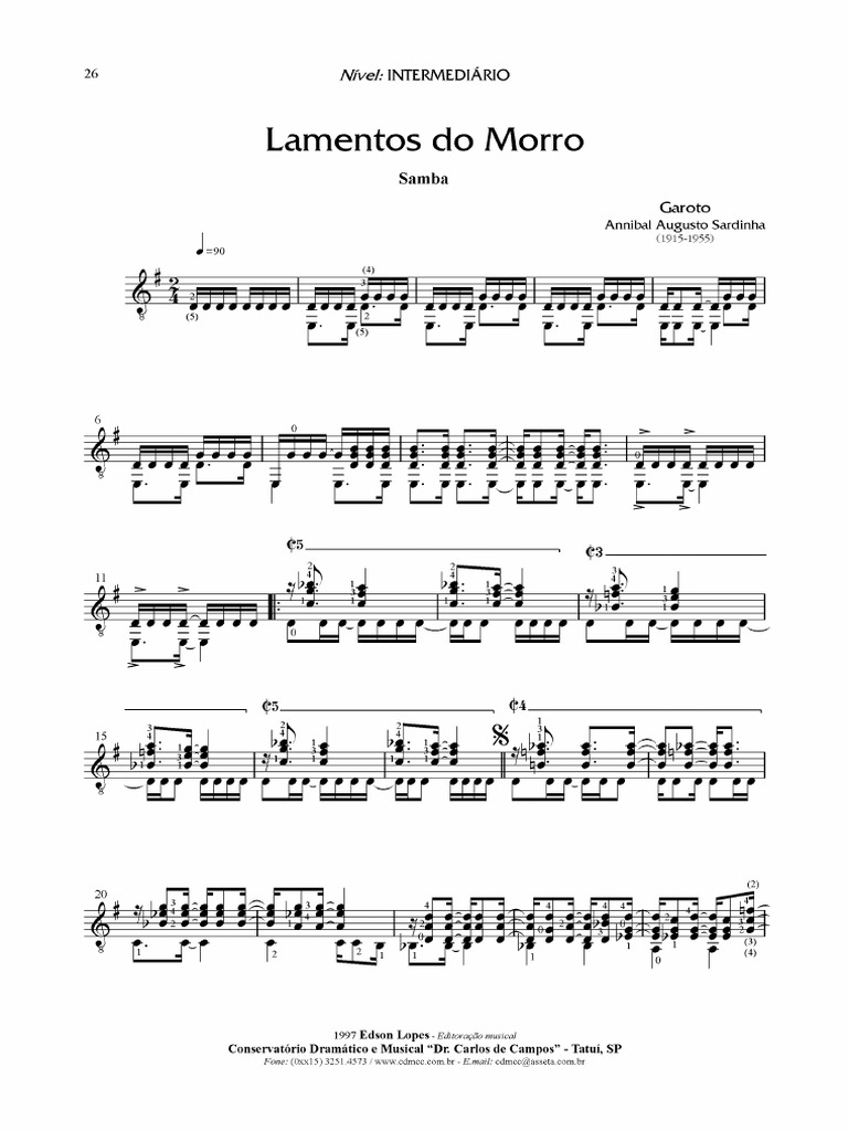 Lamentos Do Morro (GAROTO) GtA | PDF