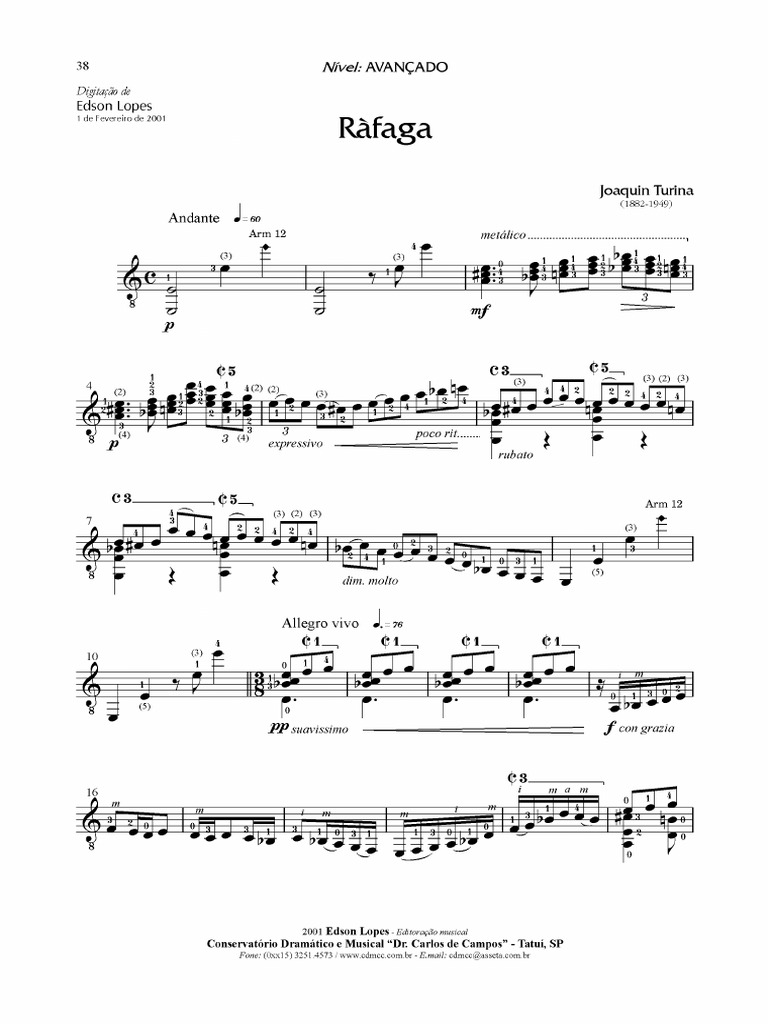 Ràfaga (Turina) Gta | PDF