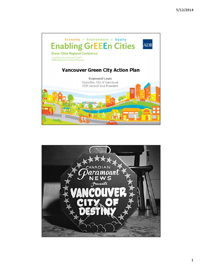 Vancouver Green City Action Plan | Download Free PDF | Sustainability ...