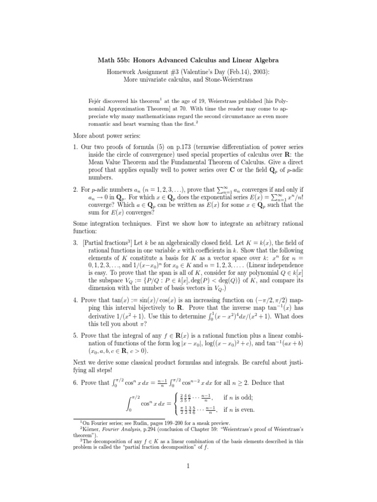 Honors Advanced Calculus and Linear Algebra p3 | Basis (Linear Algebra ...