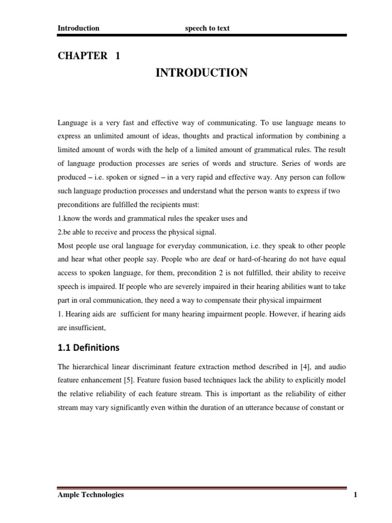 Speech Recog Intro | PDF | Speech Synthesis | Speech Recognition