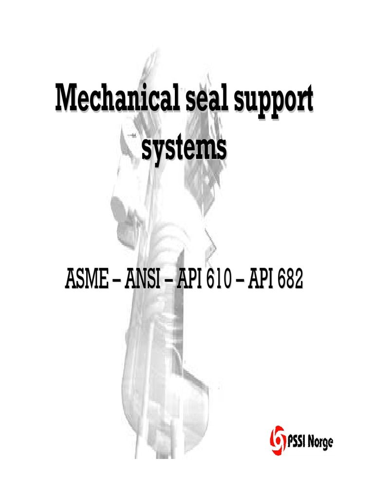 Mechanical Seal Support Systems ASME ANSI API | PDF | Valve | Pressure ...