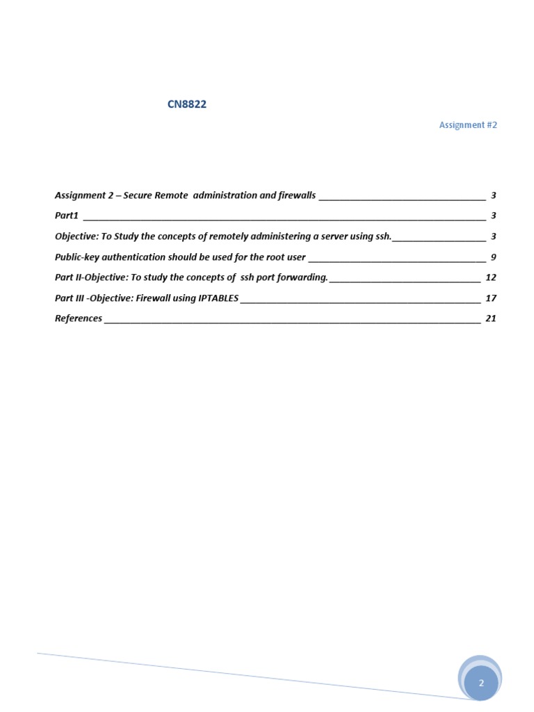 Assignment2 1 | PDF | Secure Shell | Port (Computer Networking)
