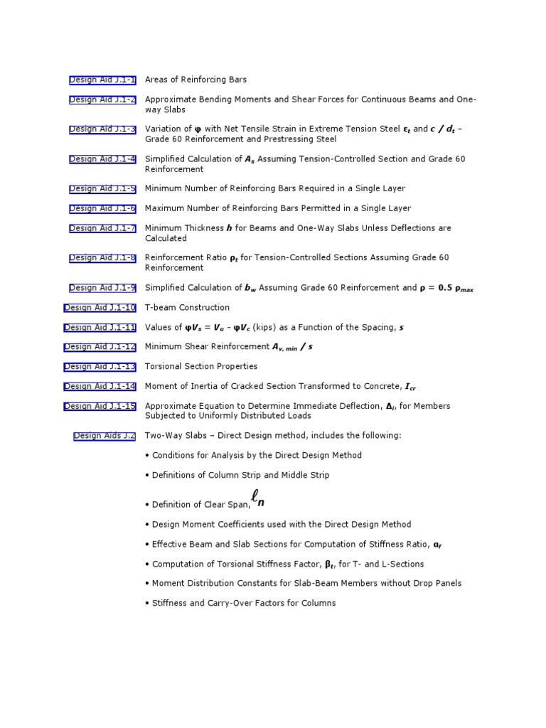 Design Aids | Download Free PDF | Beam (Structure) | Bending