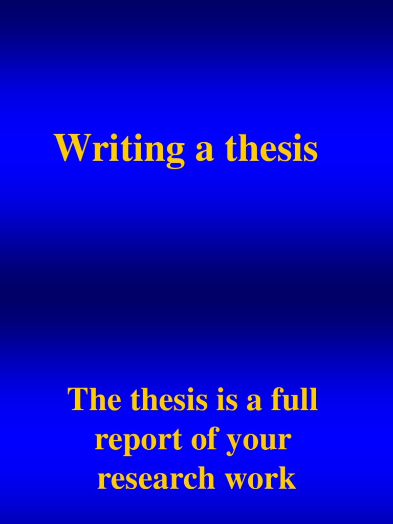 Guidance for Crafting a Comprehensive Thesis: A Detailed Examination of ...