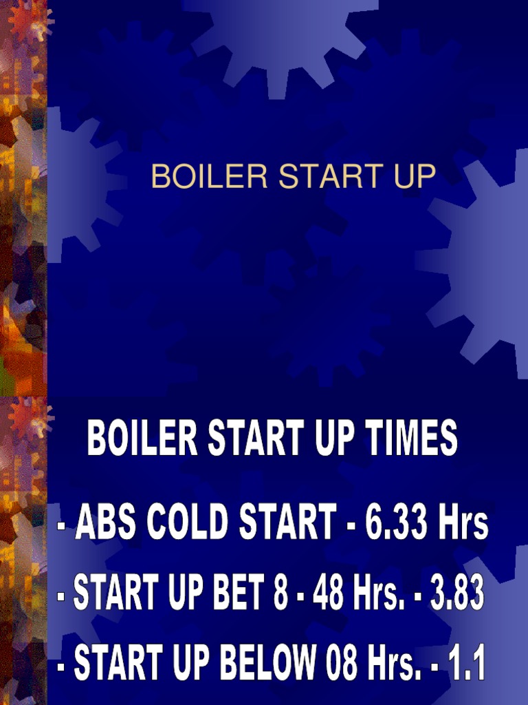 Cold Start Up 1 | PDF | Boiler | Hvac