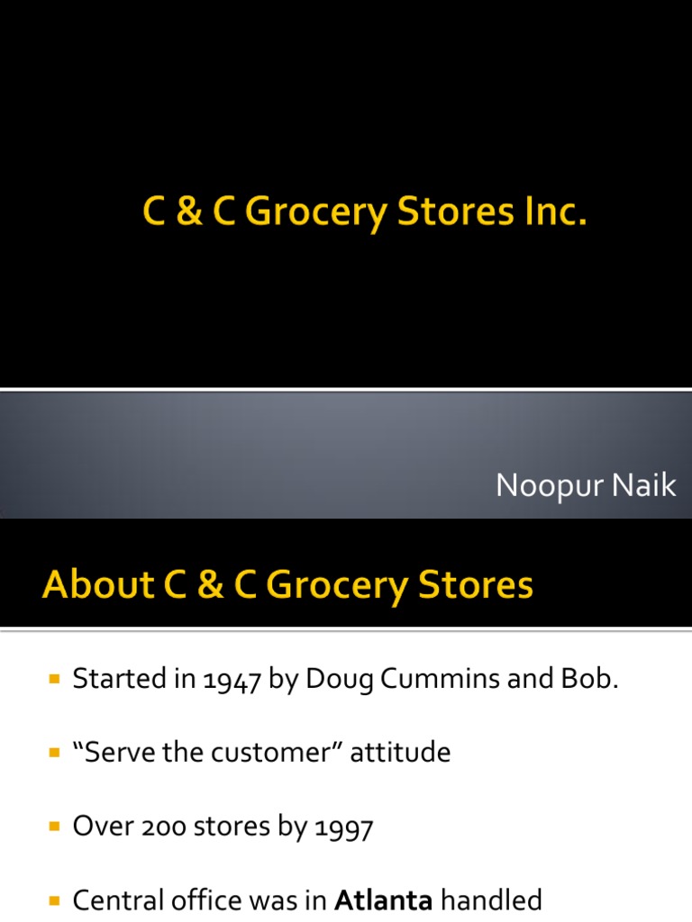 The Evolution of C&C Stores: Analyzing Organizational Structure Changes ...