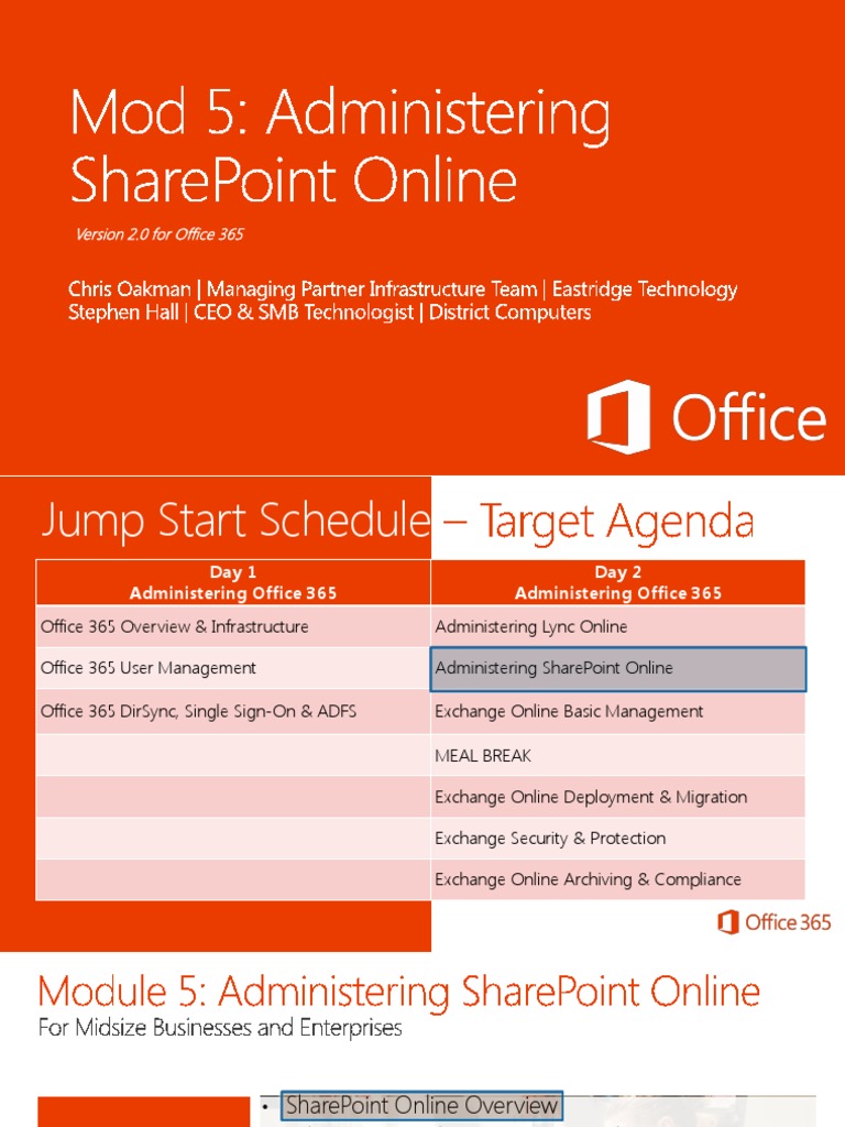 05 O365 SMB JS V2 SharePoint | PDF | Share Point | Office 365