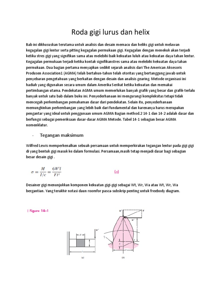 Roda Gigi Lurus Dan Helix Eko | PDF