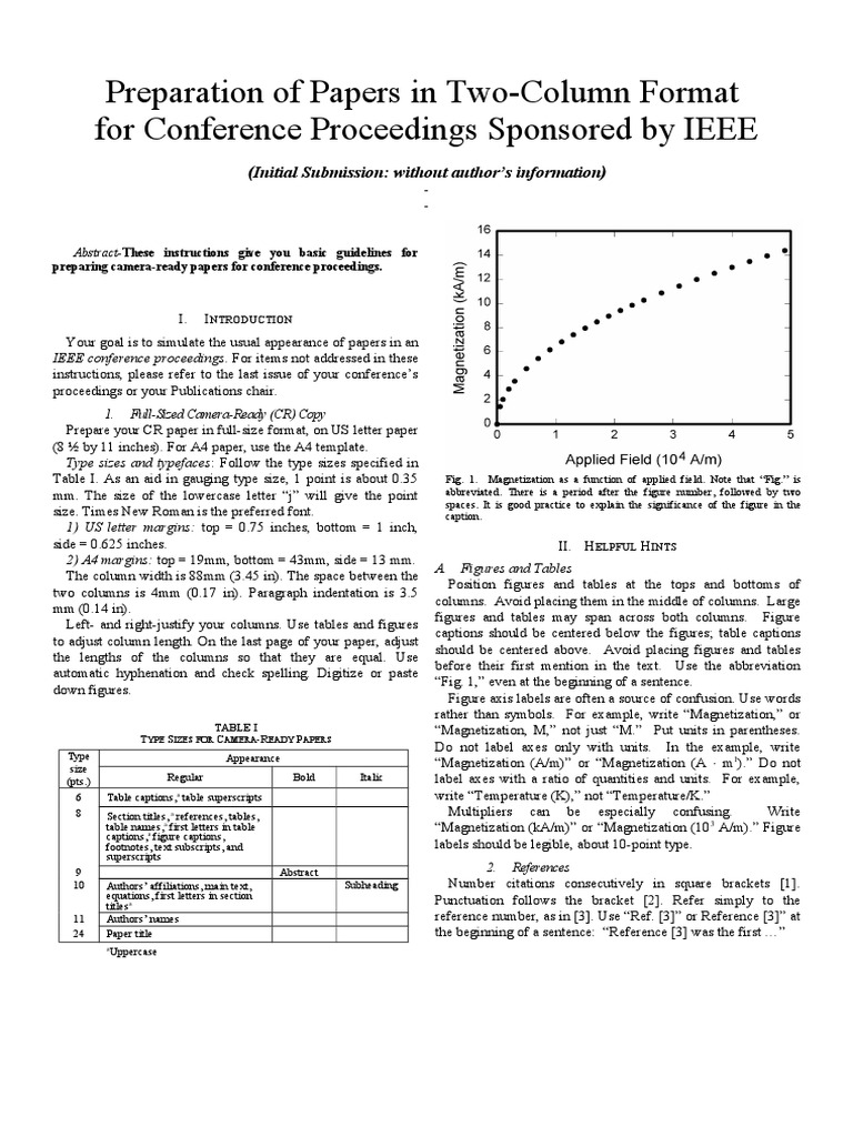 Preparation of Papers in Two-Column Format For Conference Proceedings ...