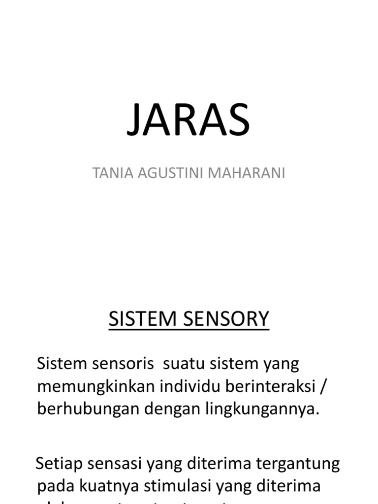 Jaras Sensorik | PDF