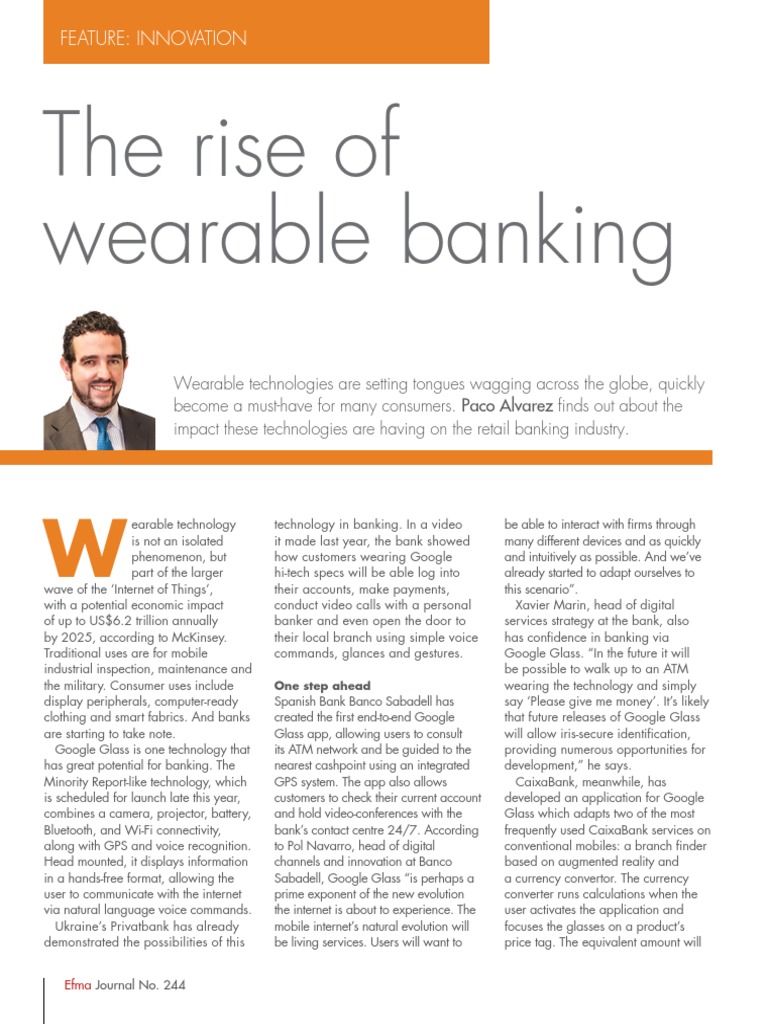 Wearable Tech's Impact on Banking | PDF | Smartwatch | Wearable Technology