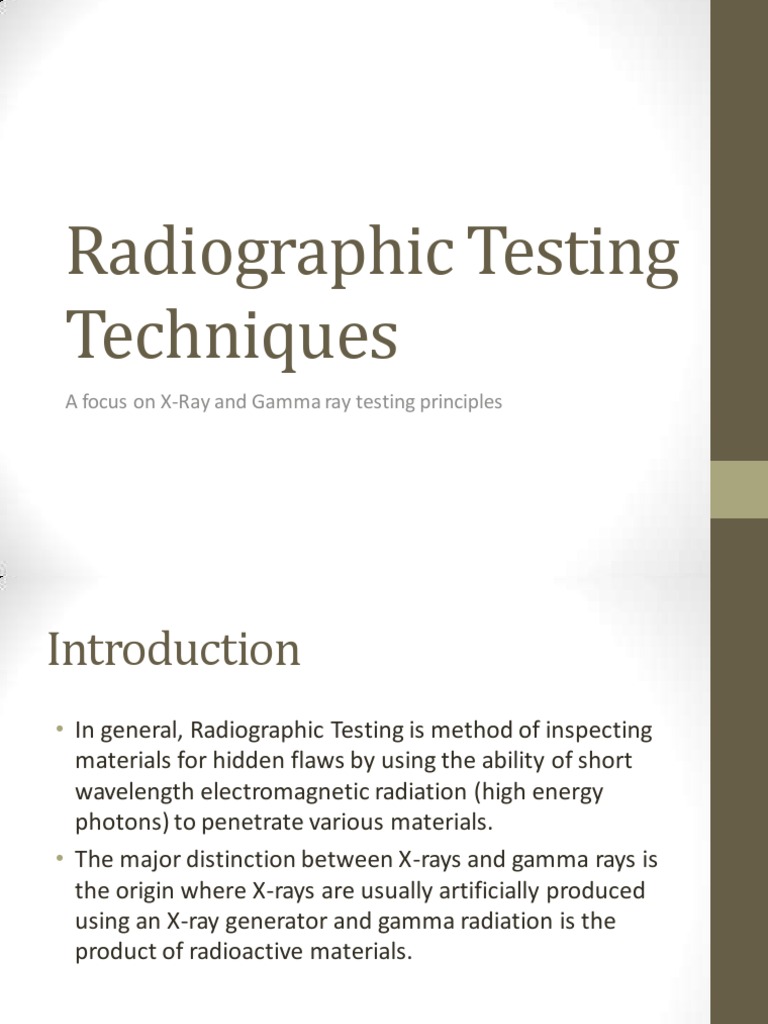 Radiographic Testing | Download Free PDF | Electromagnetic Radiation ...