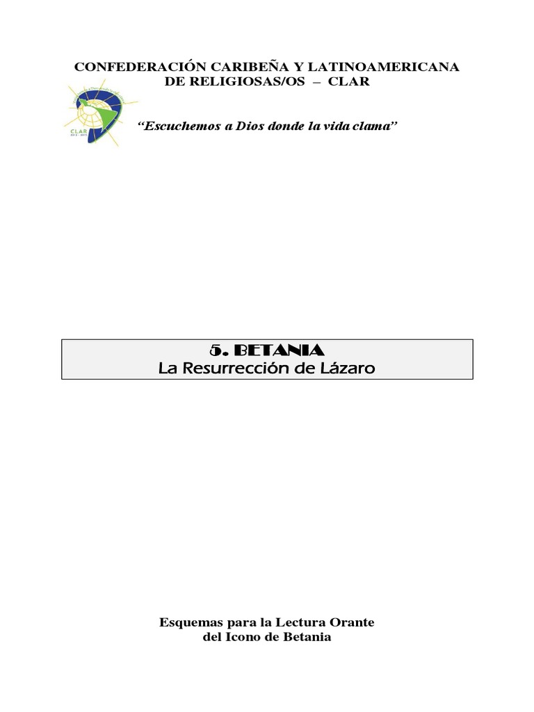 La Resurrección de Lázaro en Betania | PDF | La resurrección de Jesús ...