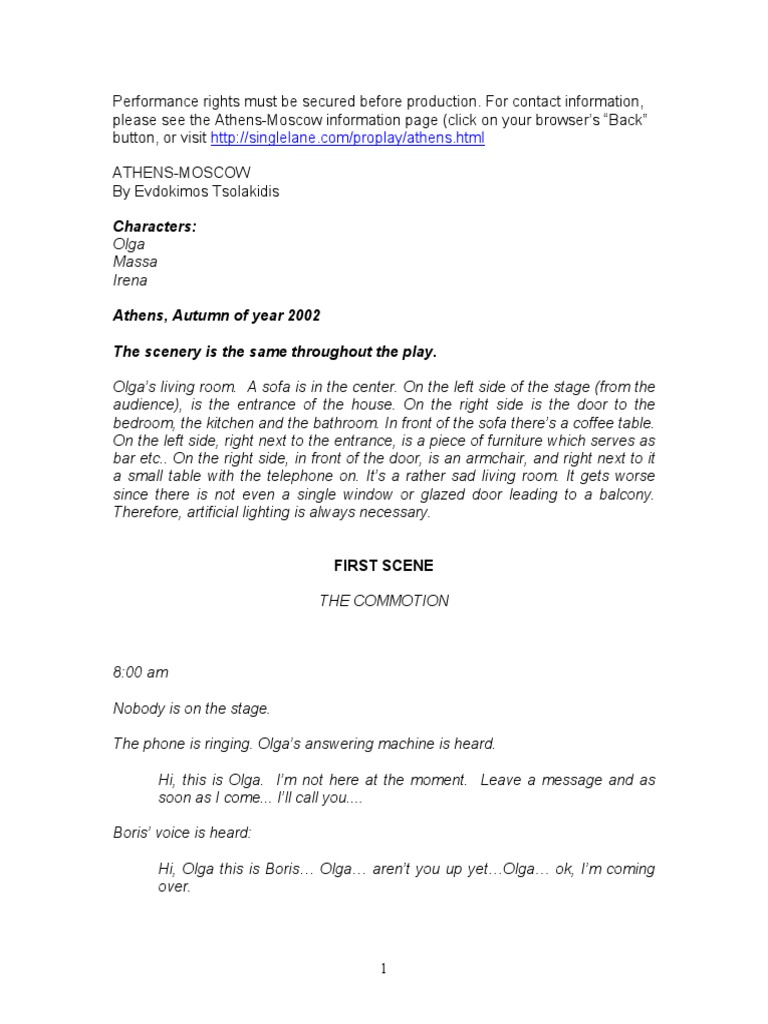 Characters:: First Scene | PDF