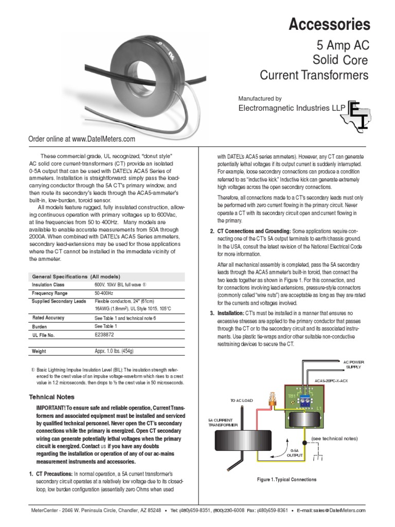 Current Transformers | PDF | Electric Current | Electricity