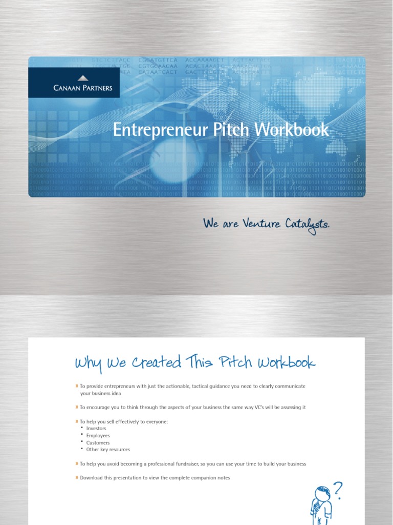 Canaan Entrepreneur Workbook | PDF | Venture Capital | Corporate Finance