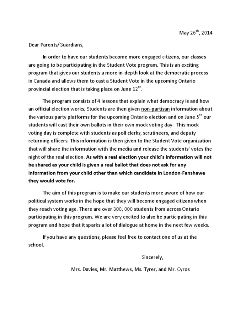 Student Vote | PDF