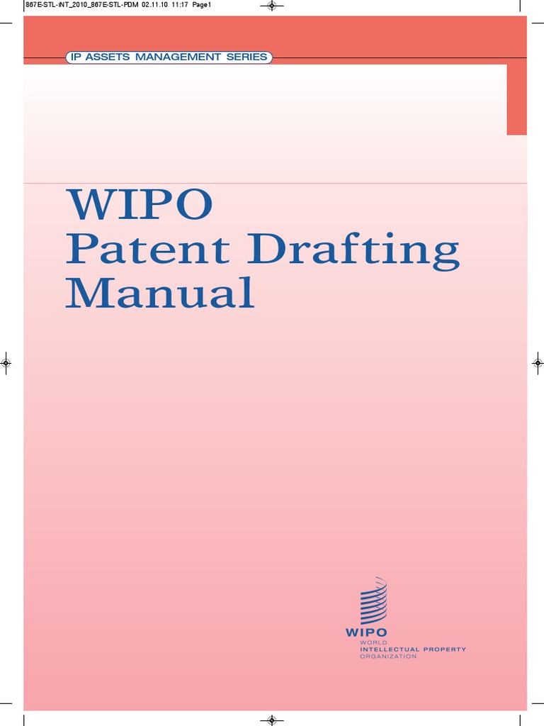 Wipo Patent Drafting Manual | PDF | Patent Claim | Patent
