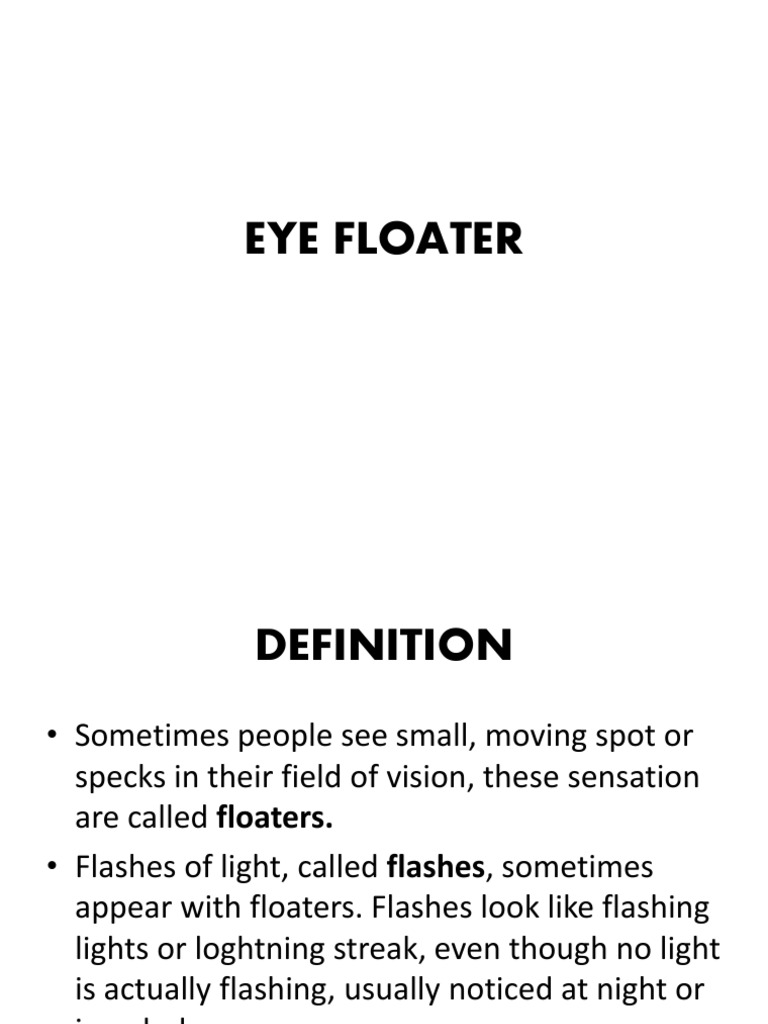 Eye Floater | Vision | Eye