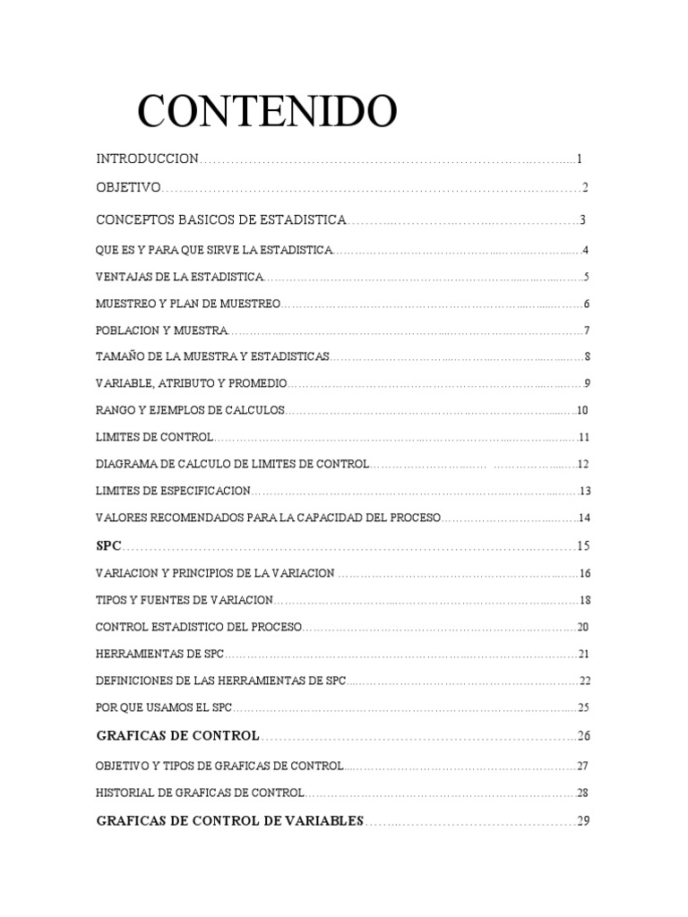 Curso Básico de SPC y Estadística | PDF