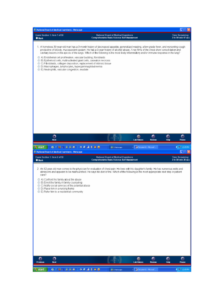 NBME Form 1 Section 1 | PDF