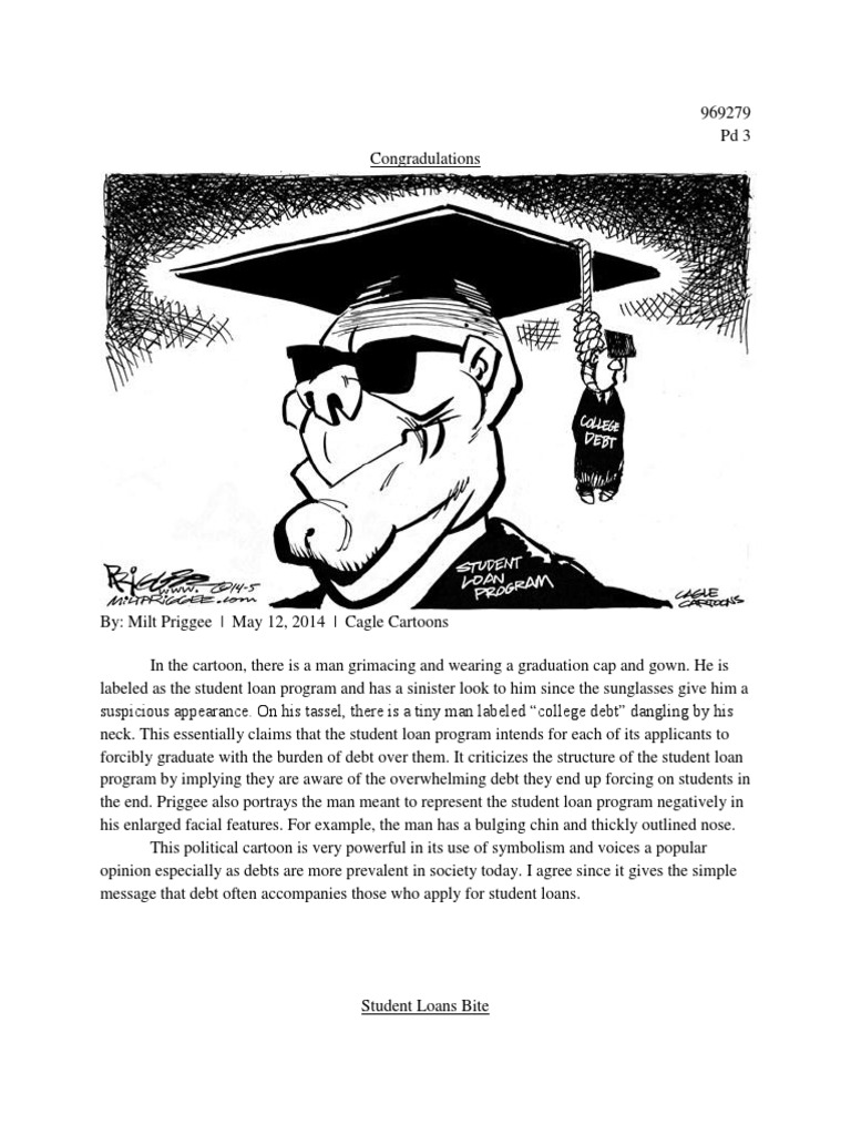 Student Debt: A Cartoon Critique | PDF | Student Loan | Debt