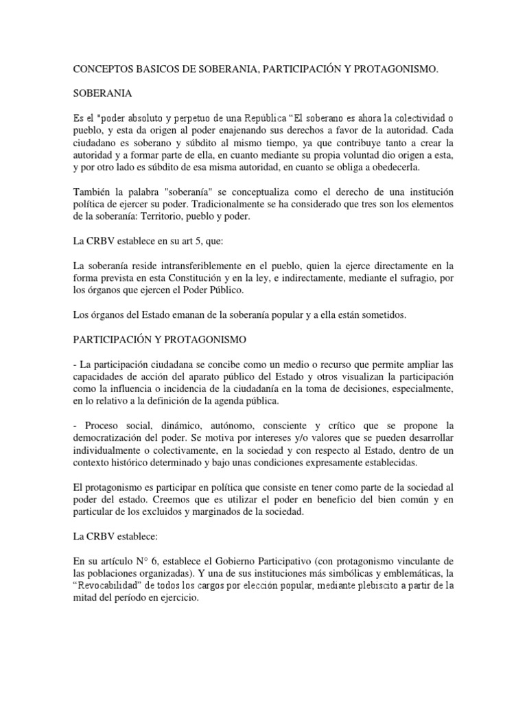 Conceptos Basicos de Soberania | PDF | Soberanía | Justicia